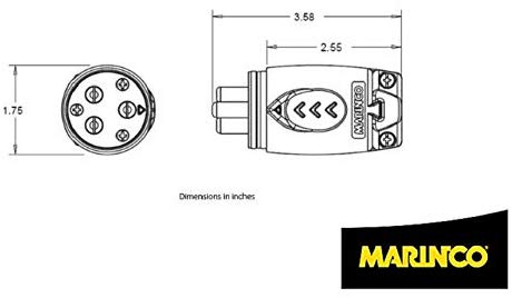 Marinco Trolling Motor 70A Plug & Receptacle – TrollingMotors.net